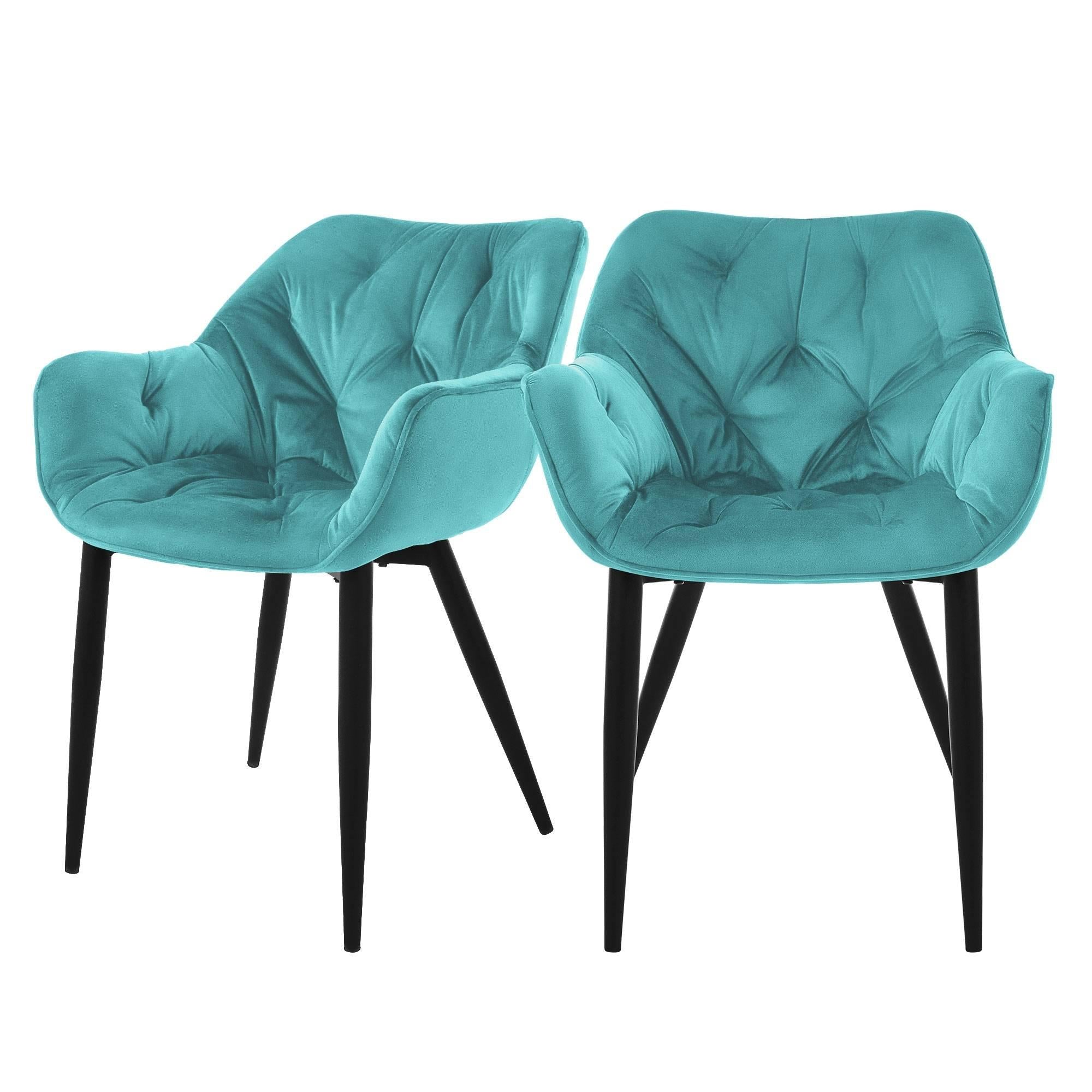 Set van 2 eetkamerstoelen Saga velvet – NADUVI