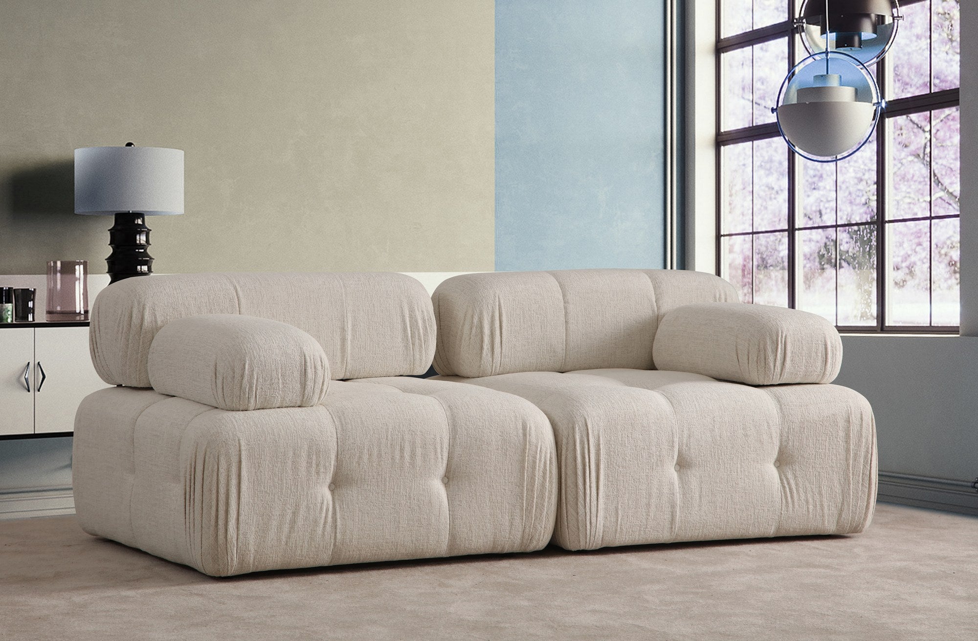 Modulaire zitbank Bubble Deluxe bouclé – NADUVI